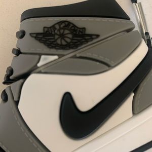 Headphones | Airpod Case Air Jordan Inspired Black Gray And White ...